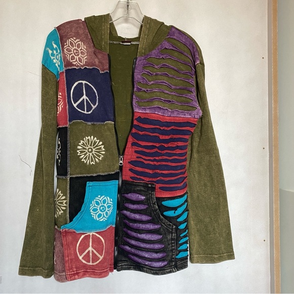 KPC | Tops | Kpc Nepal Tribal Jacket Hoodie Sweater | Poshmark